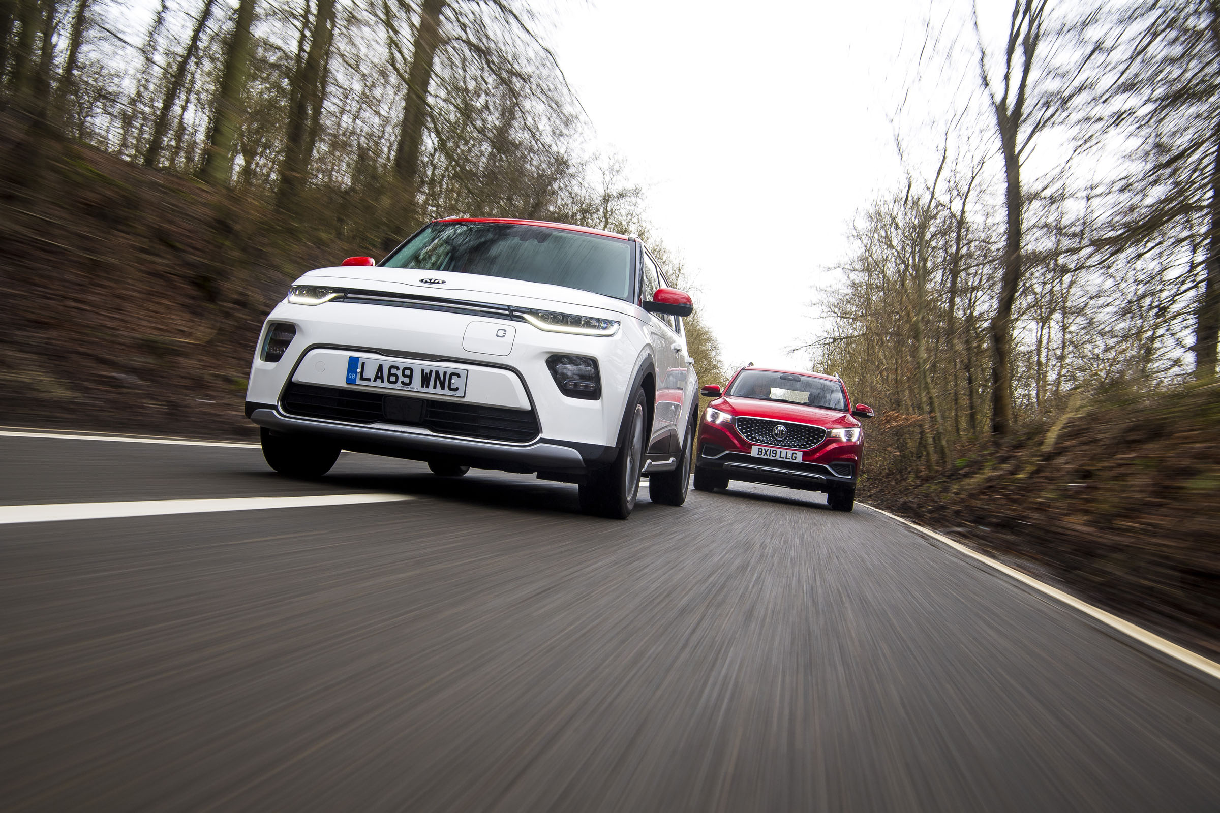 Kia Soul EV vs MG ZS EV: performance and handling | DrivingElectric