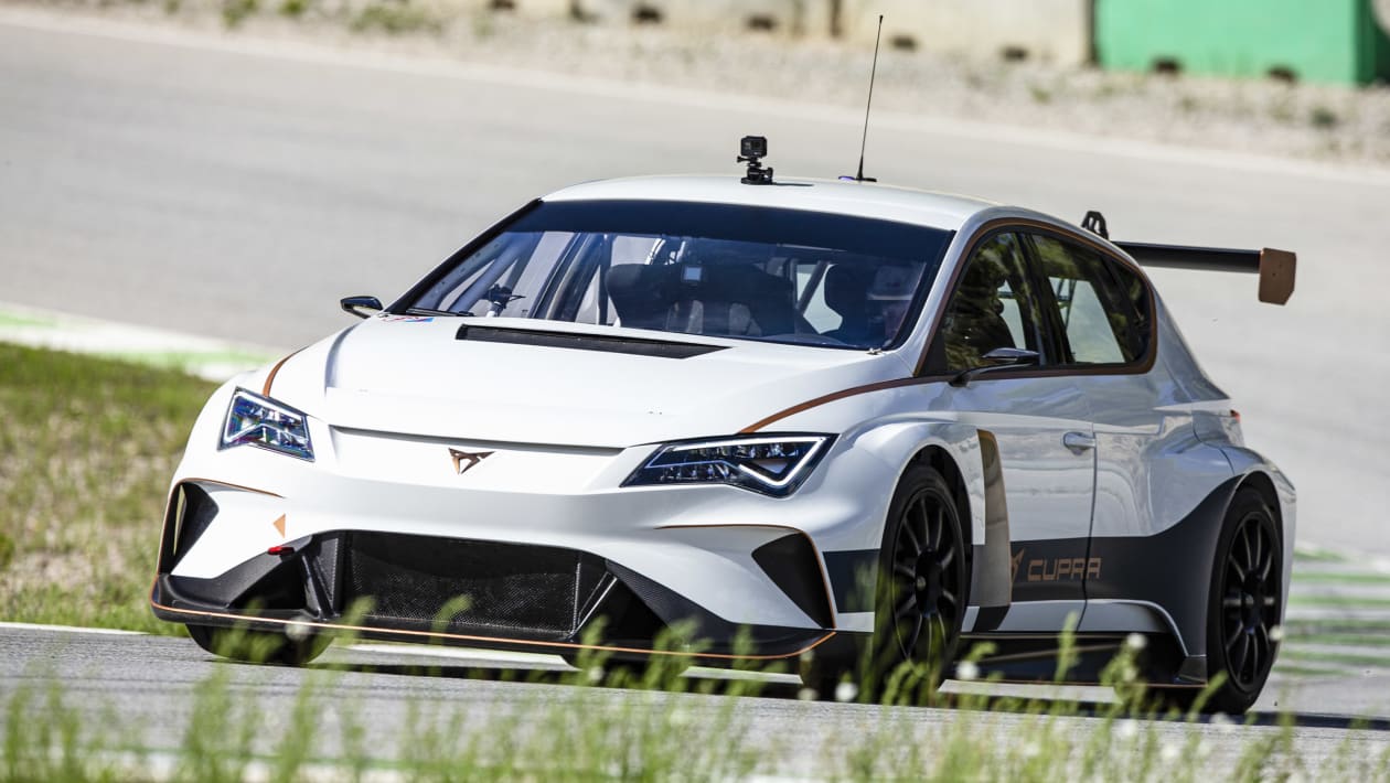 Cupra e-Racer: passenger ride in world's first electric touring car ...