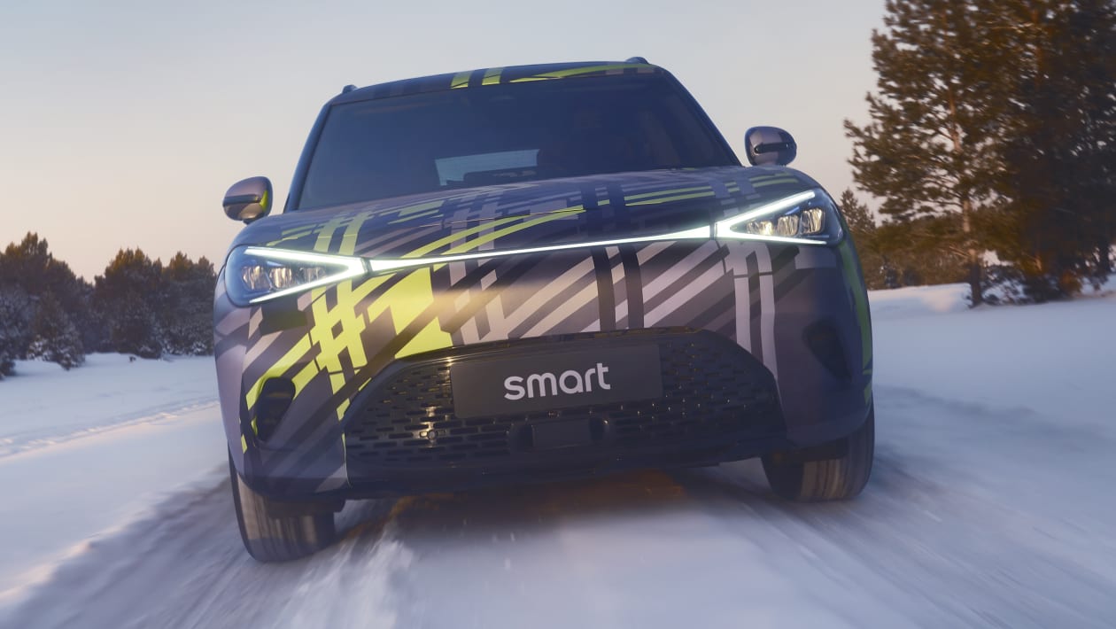 Smart #1 official spy shots | DrivingElectric