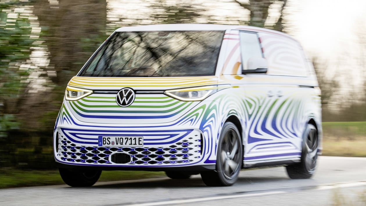 Volkswagen ID. Buzz prototype pictures | DrivingElectric