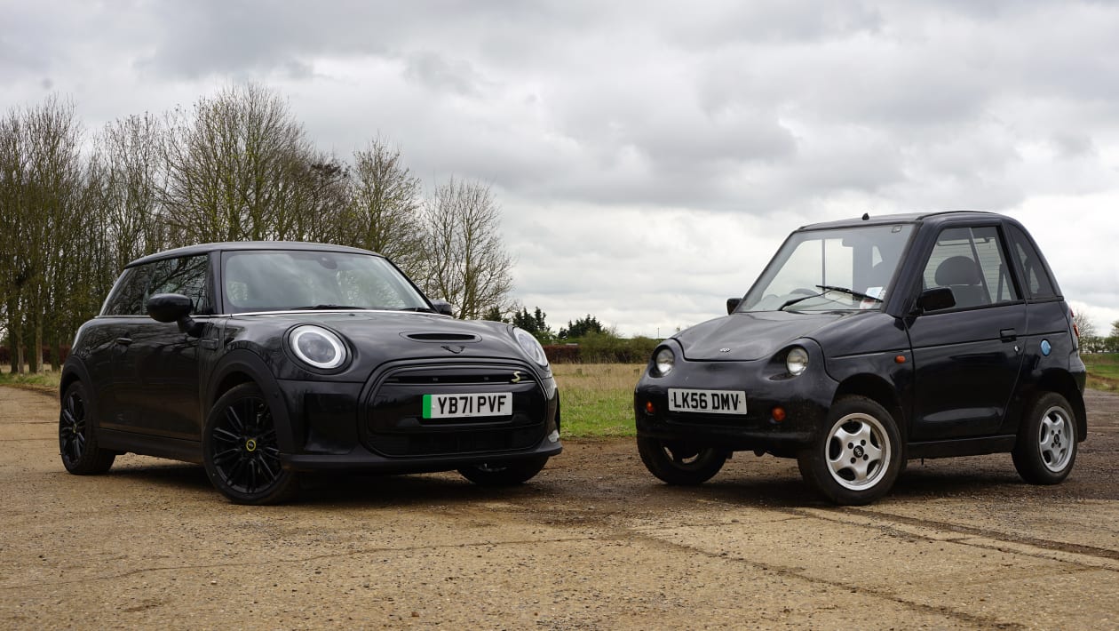 MINI Electric vs Reva G-Wiz pictures | DrivingElectric