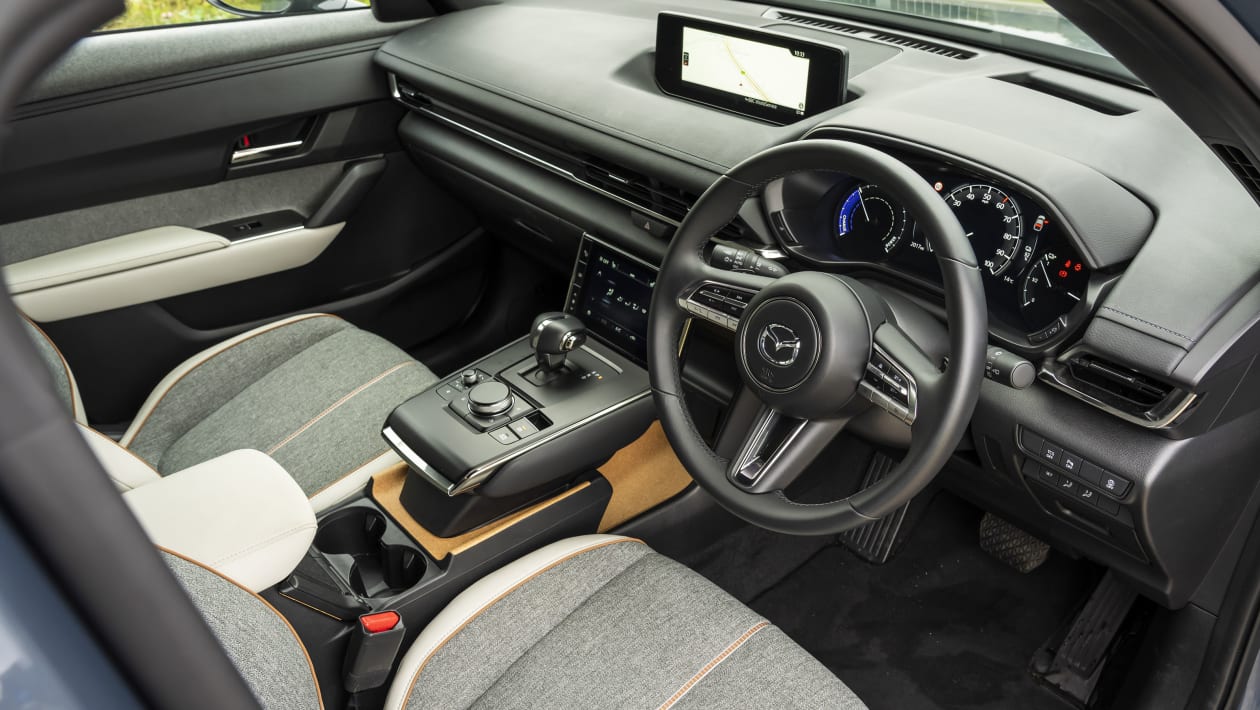 Mazda MX-30 interior, dashboard & comfort 2023 | DrivingElectric