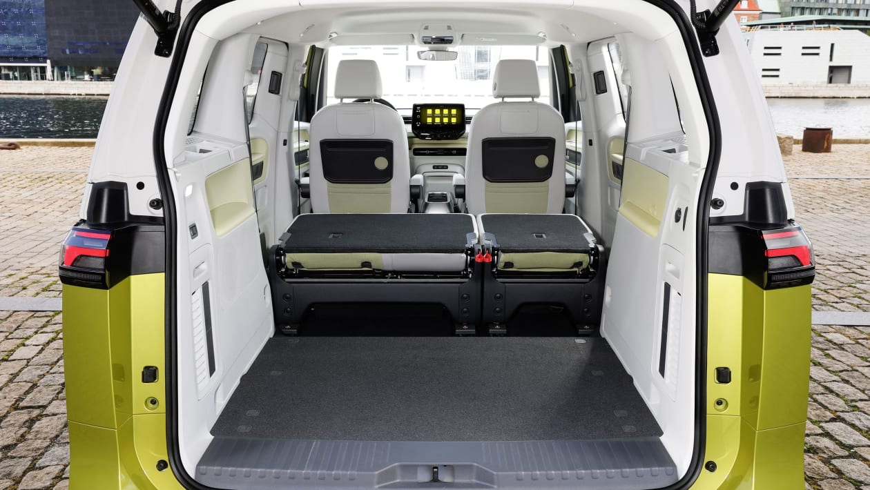 Volkswagen ID. Buzz boot space, seating & practicality | DrivingElectric